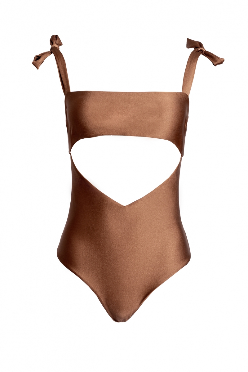 Bow Swimsuit bronze - L'Edonè s.r.l.s.